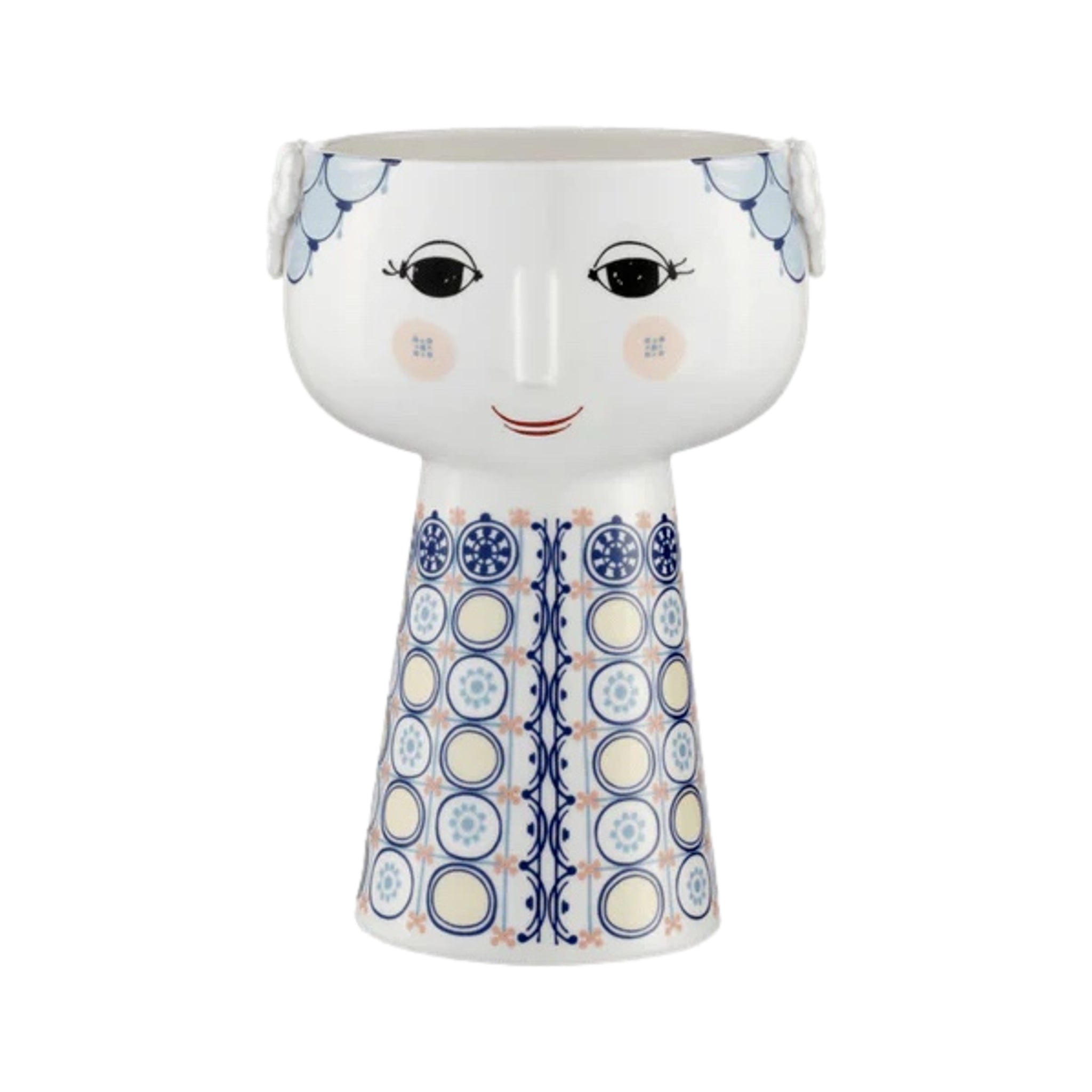Bjørn Wiinblad Eva Vase (Blue) 18,5 cm / 7.3" – Webb's Mid-Century